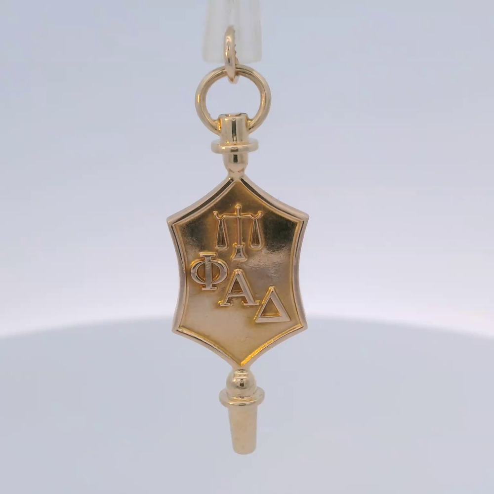 10K Yellow Gold Phi Alpha Delta Charm | Silver Spring Jewelers